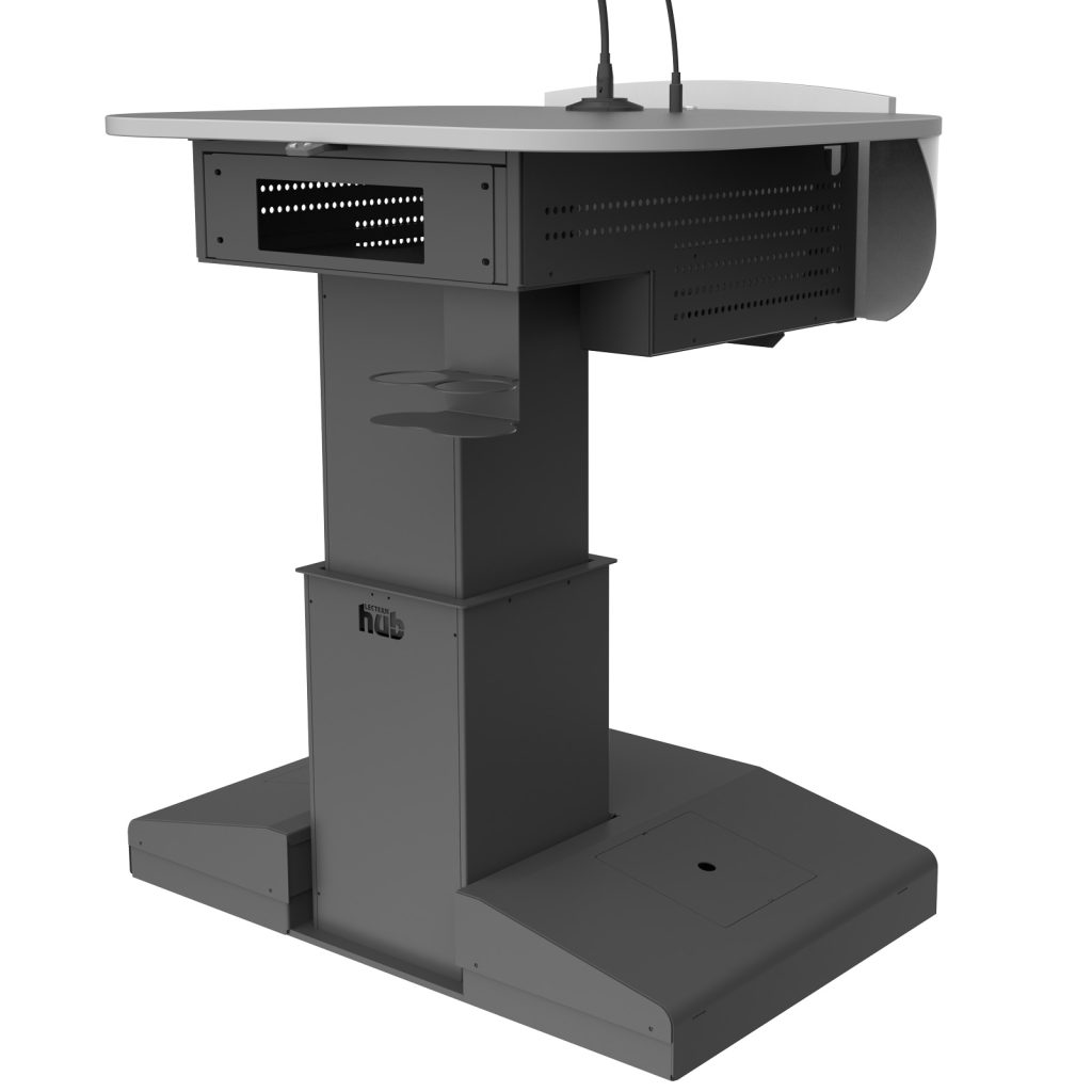 3RU Security Plate with Cutout for Lecterns | Podion Global