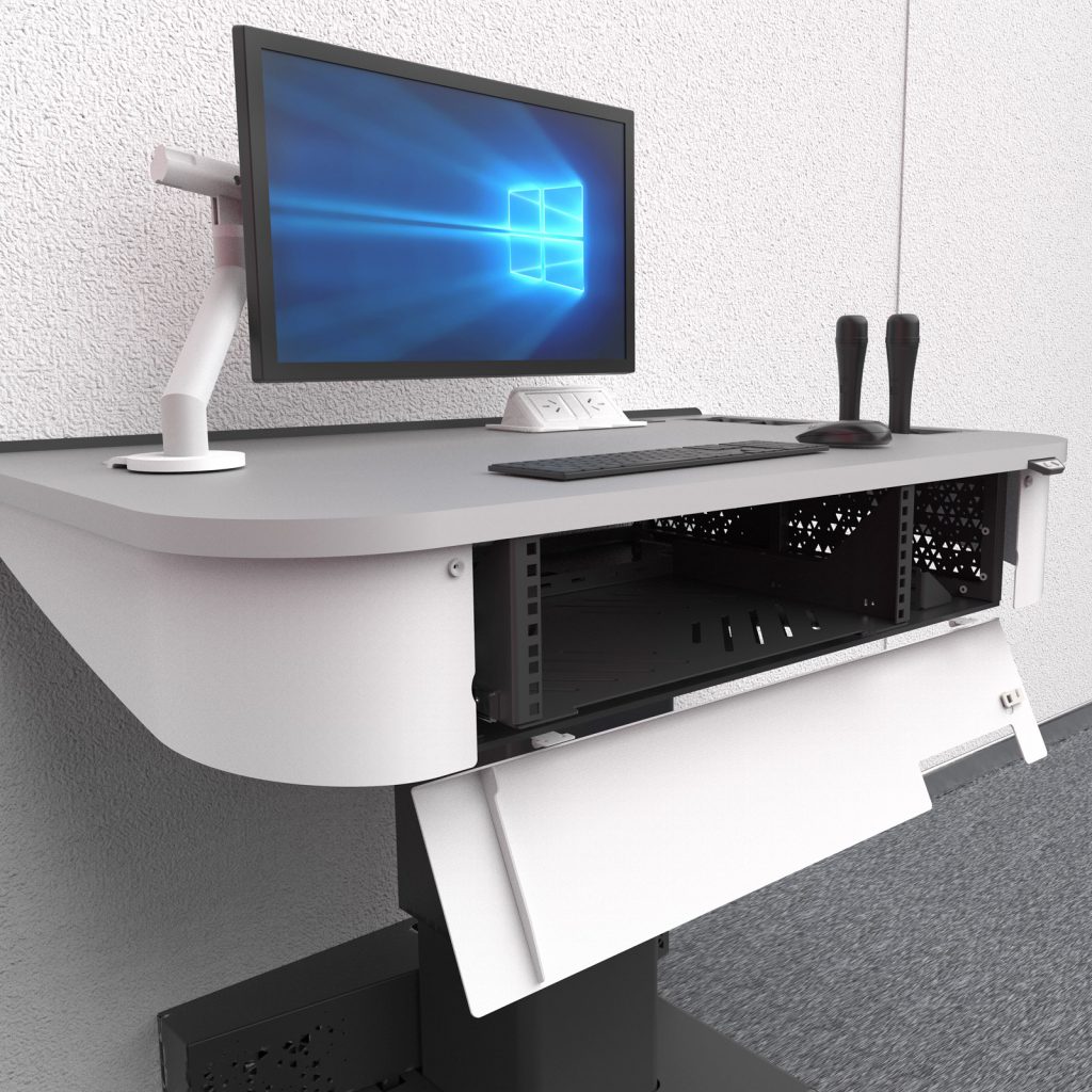 Teachers Wall AV& IT Desk | Touchdown Point | Height adjustable